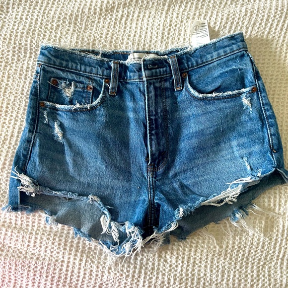 Abercrombie & Fitch | Shorts | Curve Love High Rise Jean Shorts | Poshmark
